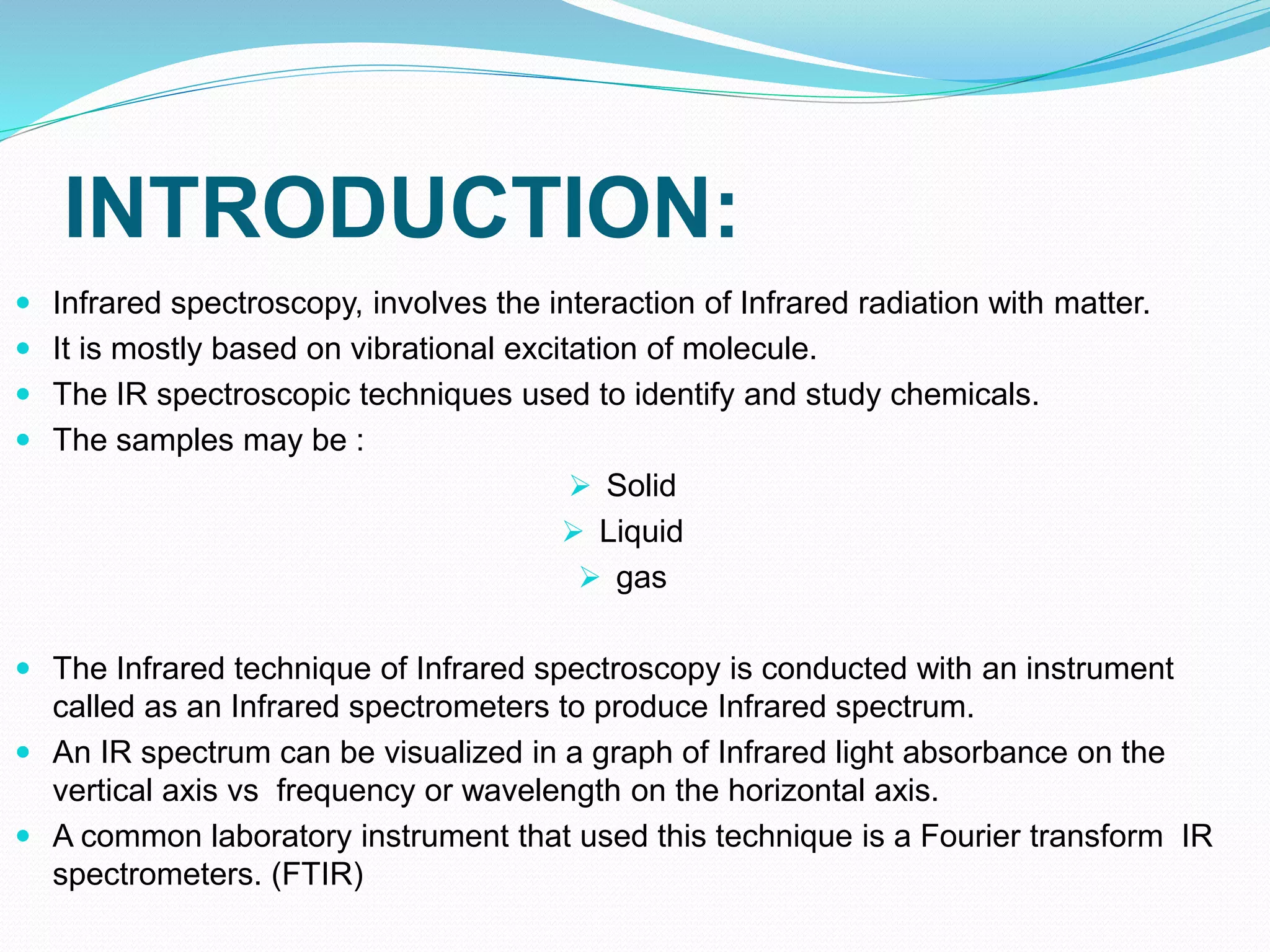 Ir absorption spectroscopy | PPTX