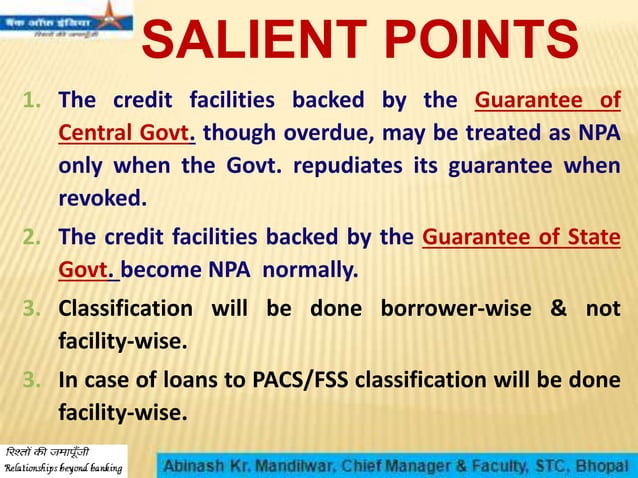 IRAC Norms of RBI | PDF | Consumer Banking | Personal Finance