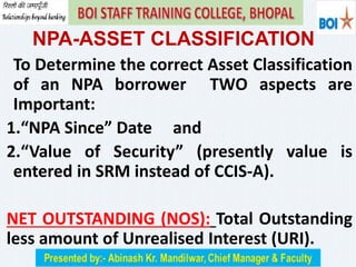 IRAC NORMS (INCOME RECOGNITION & ASSET CLASSIFICATION AND PROVISIONING ...