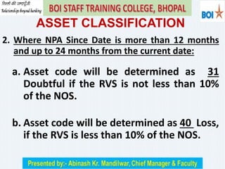 IRAC NORMS (INCOME RECOGNITION & ASSET CLASSIFICATION AND PROVISIONING ...