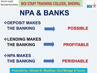 IRAC NORMS (INCOME RECOGNITION & ASSET CLASSIFICATION AND PROVISIONING ...