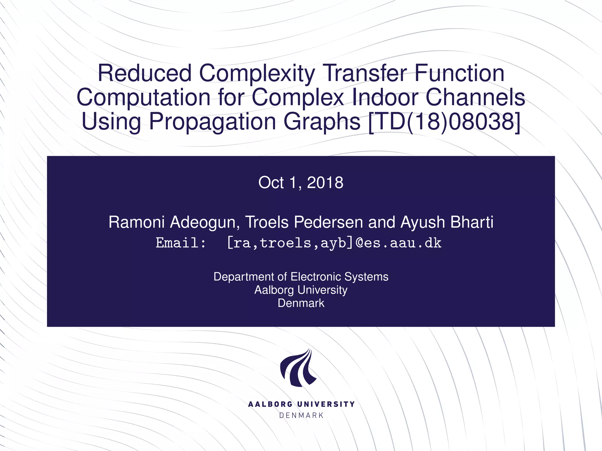 Reduced Complexity Transfer Function Computation For Complex Indoor