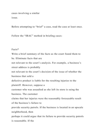 IRACWhat is it· Issue, Rule, Analysis, Conclusion · Met.docx