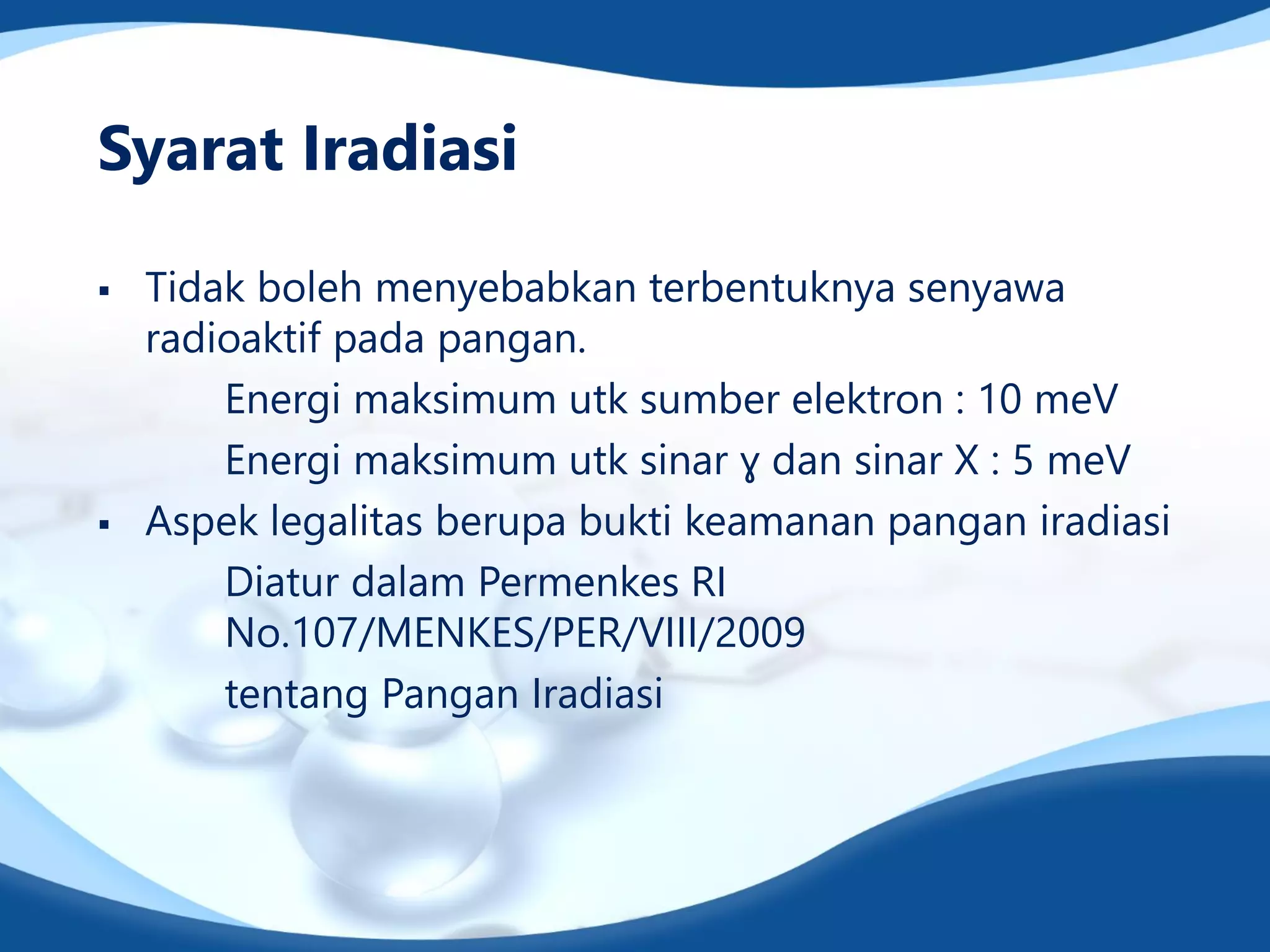 Iradiasi pangan | PDF