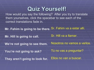 Ir+a+Infinitive | PPT