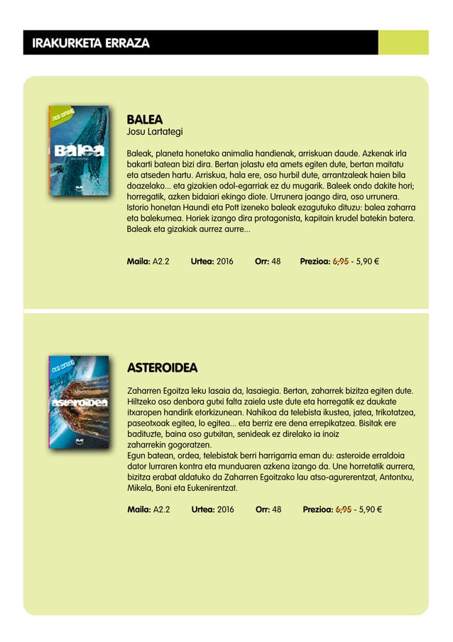 AEKren neguko liburu eskaintza (2024ko negua) | PDF