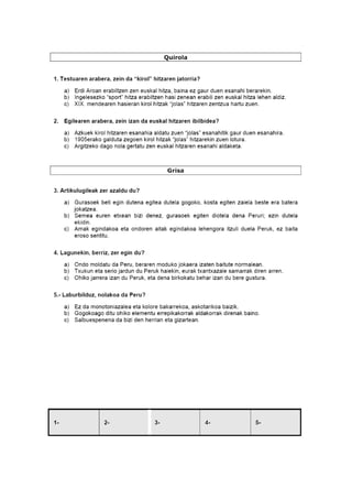 Irakurmen proba | PDF