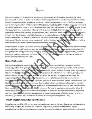 Toxicity of lead and mercury | PDF