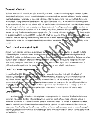 Toxicity of lead and mercury | PDF