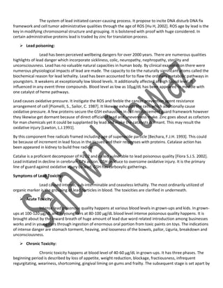 Toxicity of lead and mercury | PDF