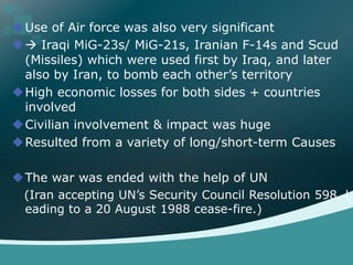 Iran and Iraq War | PPTX