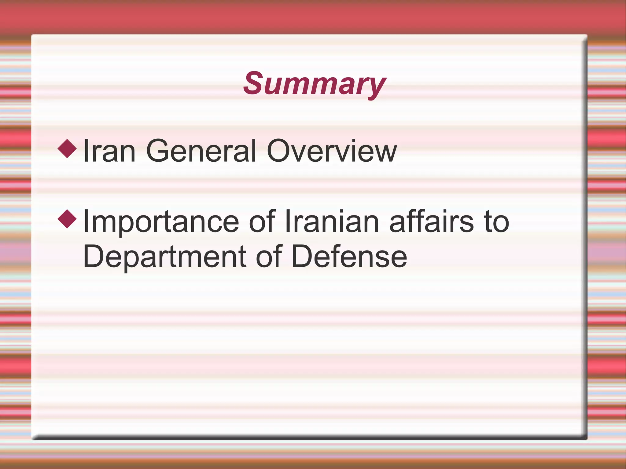 Iran Powerpoint Presentation 3 | PPT