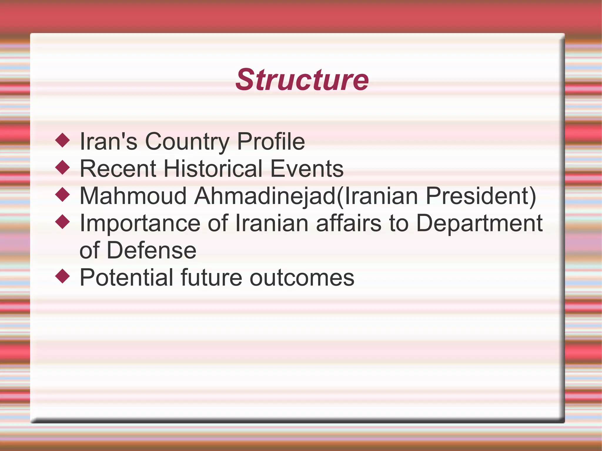 Iran Powerpoint Presentation | ODP