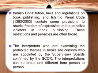 Iran and international Treaties on Freedom of Expression | PPT