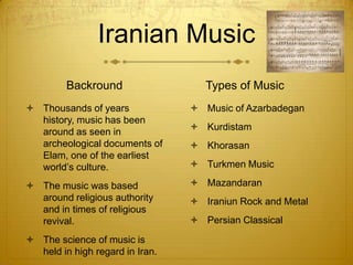 Iran culture | PPTX