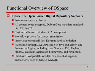 IR and DSpace - International Seminar, Dhaka University | PPT | Databases | Computer Software ...