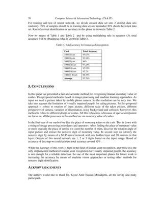 Iranian cashes recognition using | PDF | Currencies | Economy