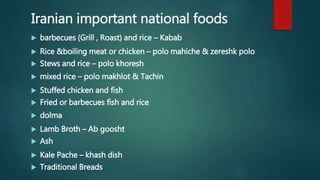 Iranian foods | PPTX