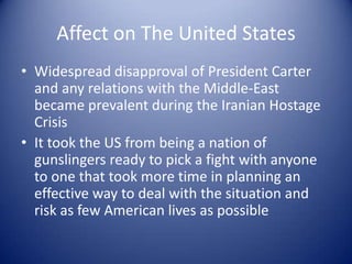Iranian hostage crisis | PPTX