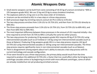 The Iranian Nuclear Program: Timeline, Data, and Estimates V7.0 | PDF