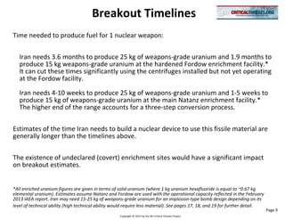 The Iranian Nuclear Program: Timeline, Data, and Estimates V7.0 | PDF