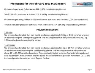 The Iranian Nuclear Program: Timelines, Data, and Estimates V5.0 | PDF ...