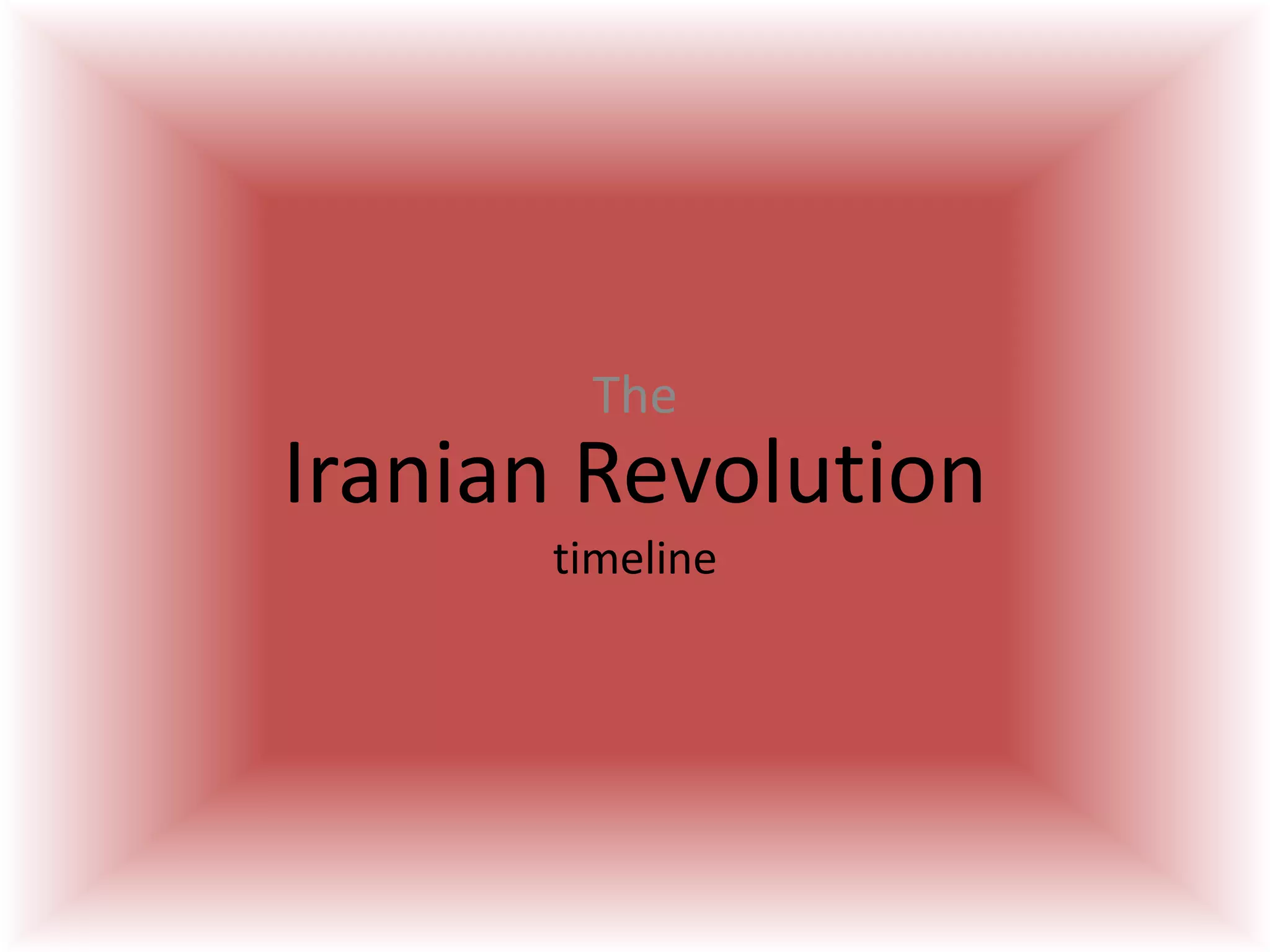 Iranian revolution | PPTX