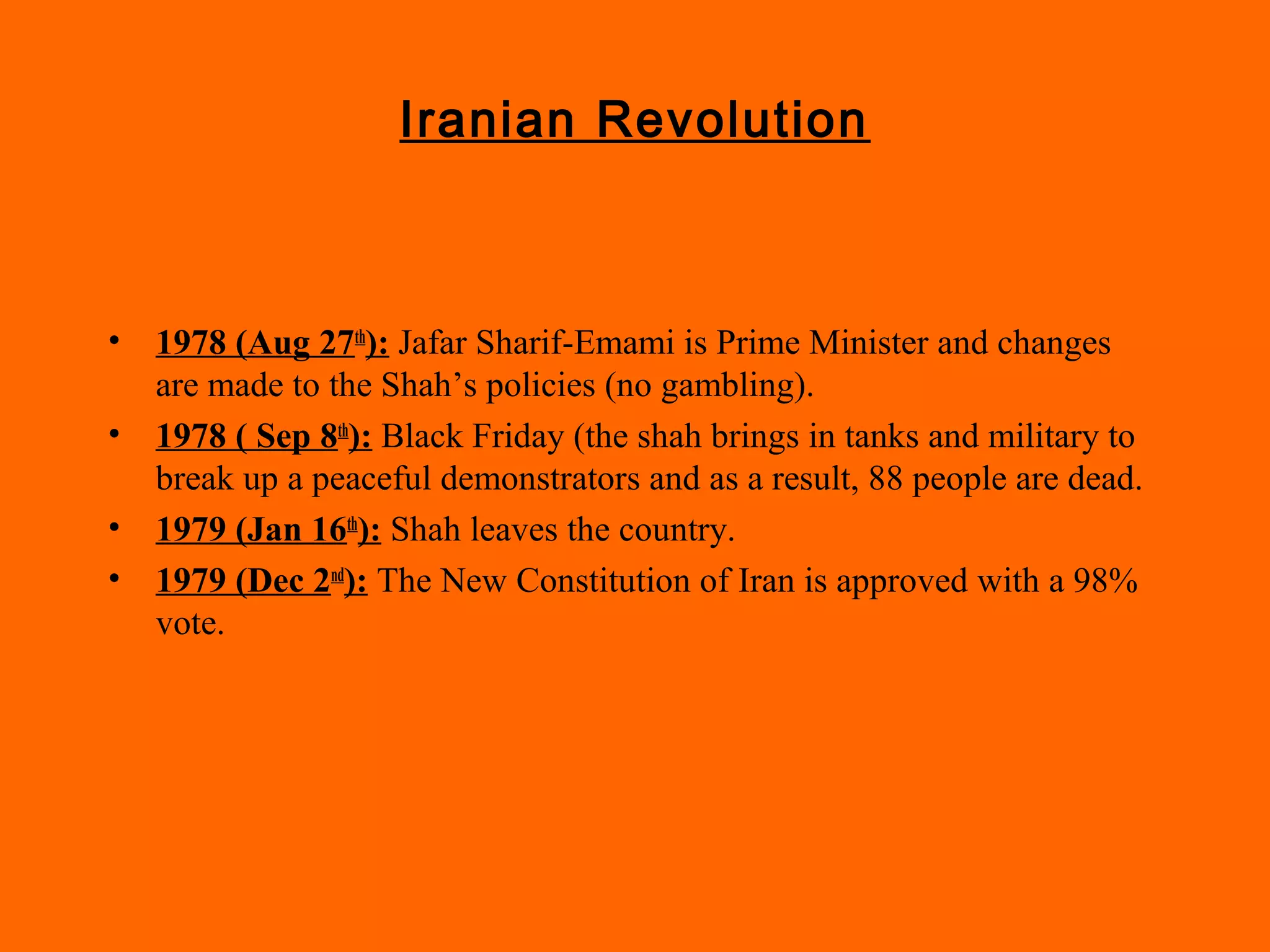 Iranian revolution | PPT