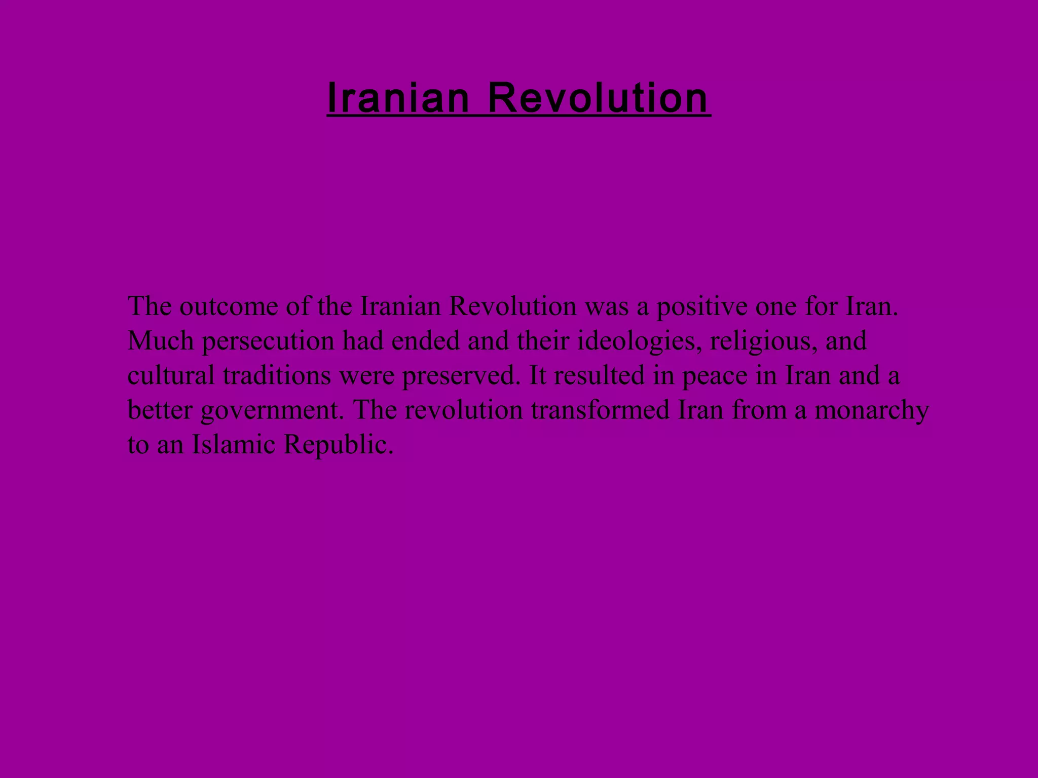 Iranian revolution | PPT