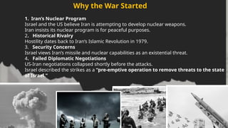 Iran Israel war a detailed presenation and | PPTX