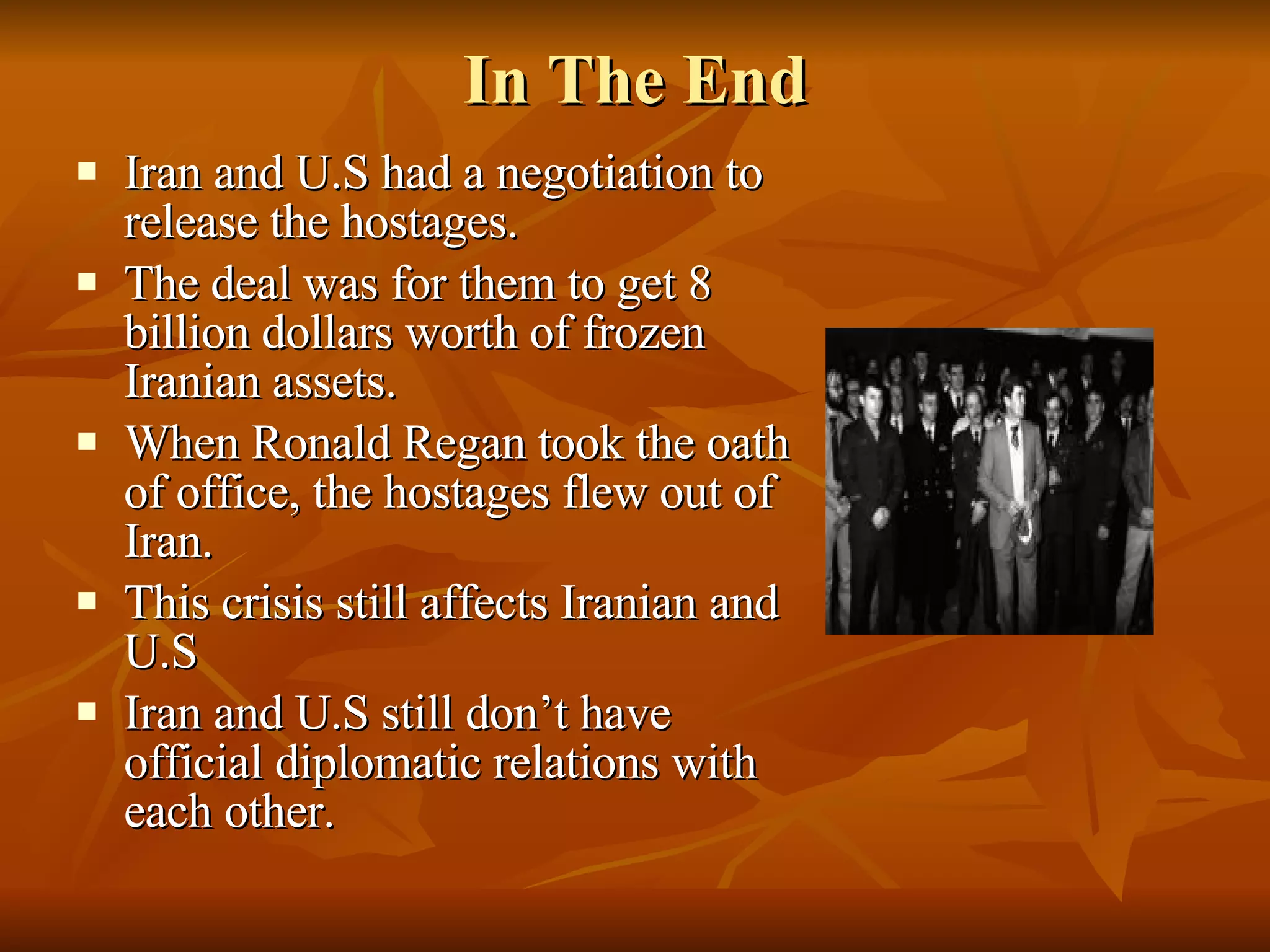 Iran\'s Ayatollah Khomeini and US hostages | PPT