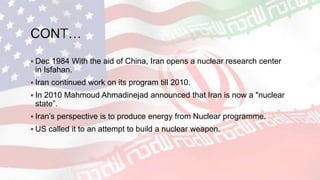 US vs Iran Conflicts | PPTX