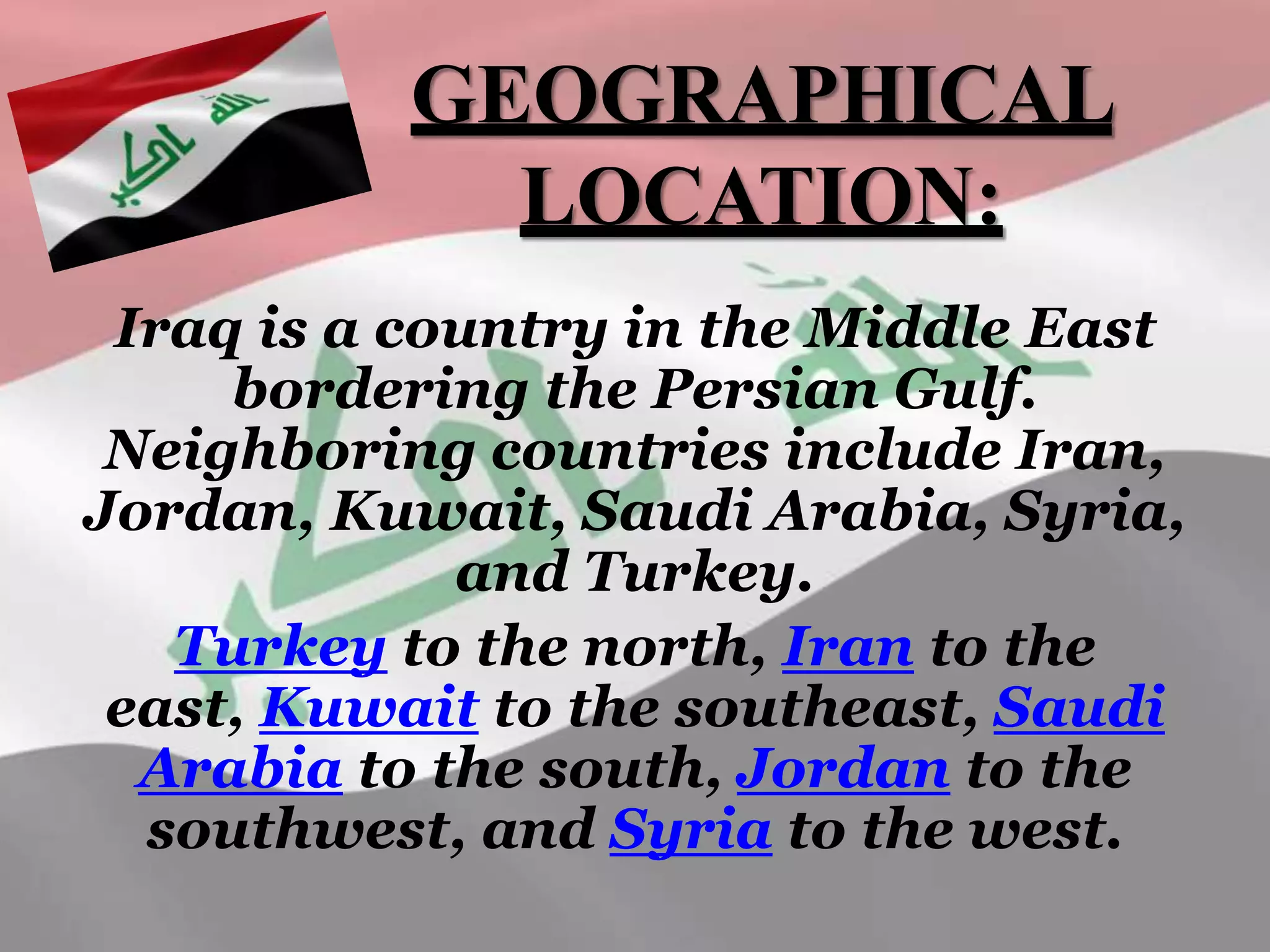 Iraq Culture Presentation | PPTX