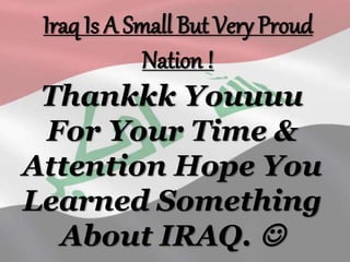 Iraq Culture Presentation | PPTX