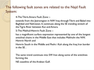 Iraq Fault in all of Iraq area and .pptx