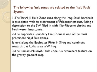 Iraq Fault in all of Iraq area and .pptx