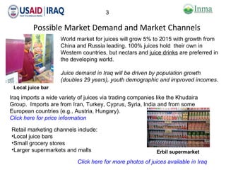 Iraq Fruit Juice Project | PPT