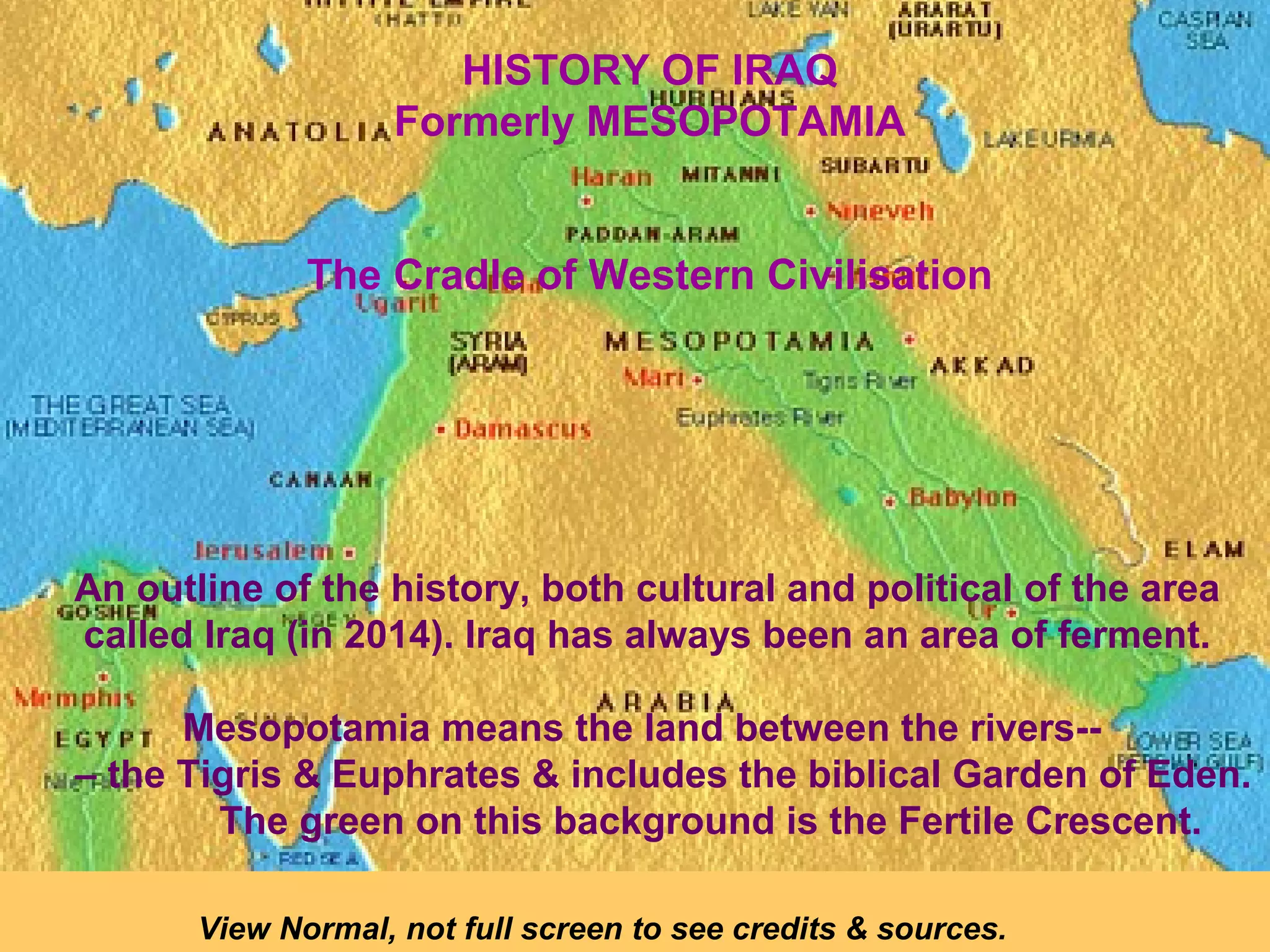 Iraq history pp final | PPT