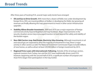 Understanding investment patterns in Iraq | PPT