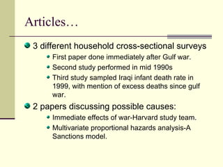Iraq_infant_mortality_paper | PPT