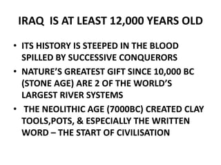 Iraq pt 1 | PPT