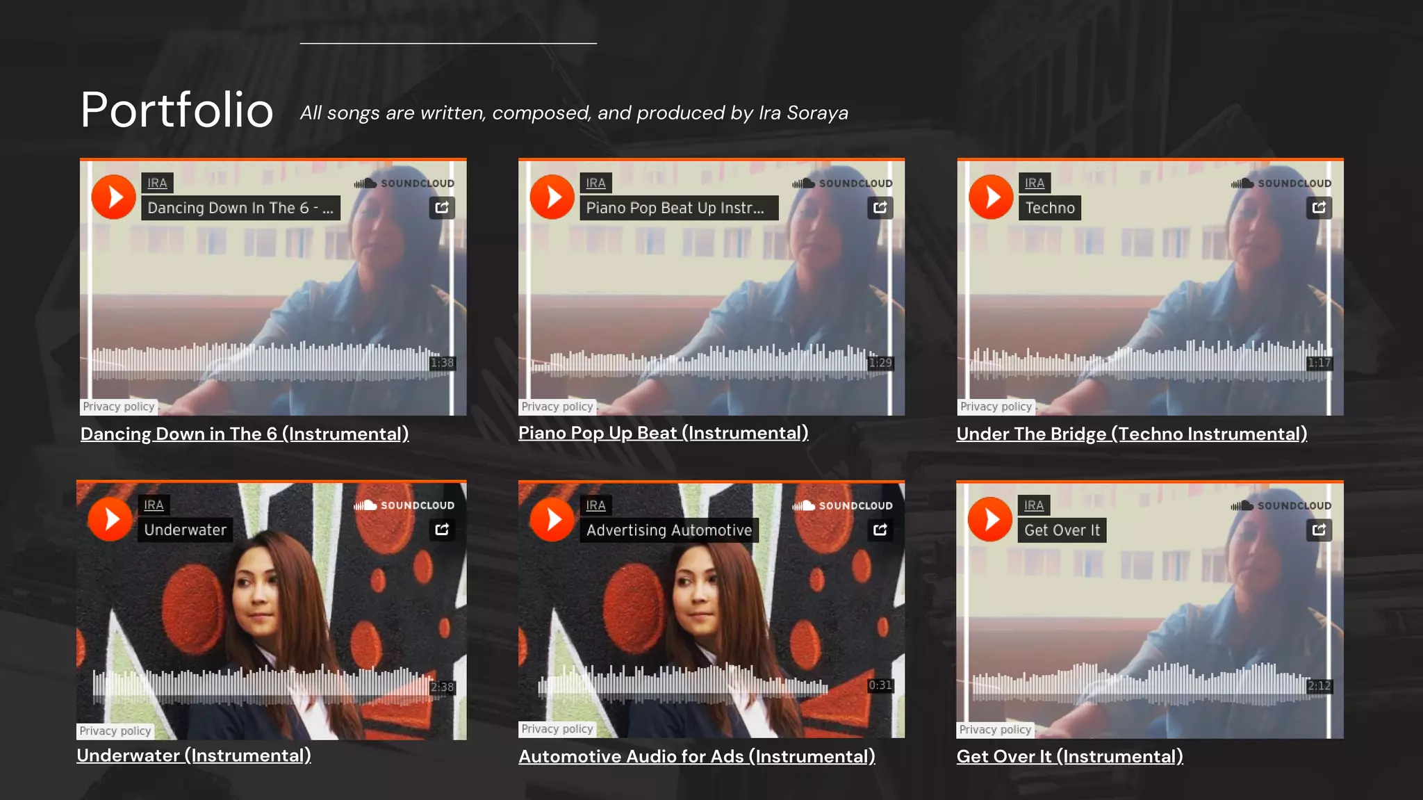 Ira Soraya's Portfolio | Music & Sound Design.pdf | Free Download
