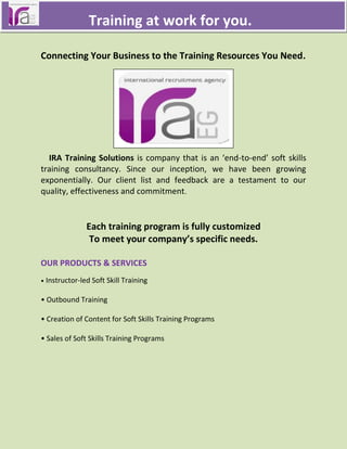 IRA Training Profile | DOCX