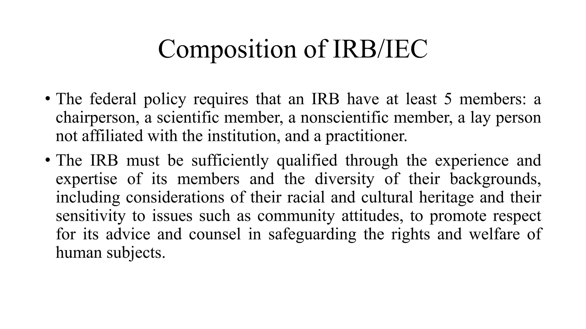 Institutional Review Board | PPTX