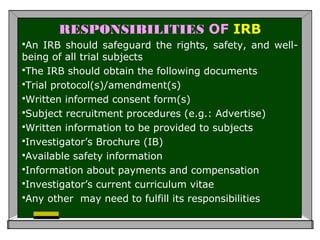 IRB - ICF - PROTOCOL | PPT