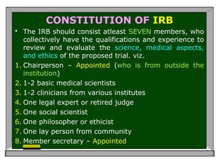 IRB - ICF - PROTOCOL | PPT