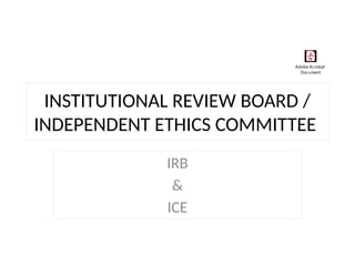 IRB-IEC. composition and working process | PPTX