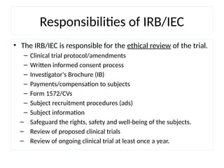 IRB-IEC. composition and working process | PPTX