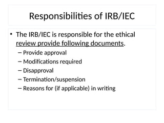 IRB-IEC. composition and working process | PPTX