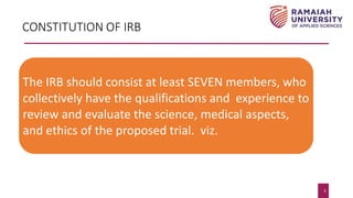 IRB (1).pdf | Medical Tests | Medical Health